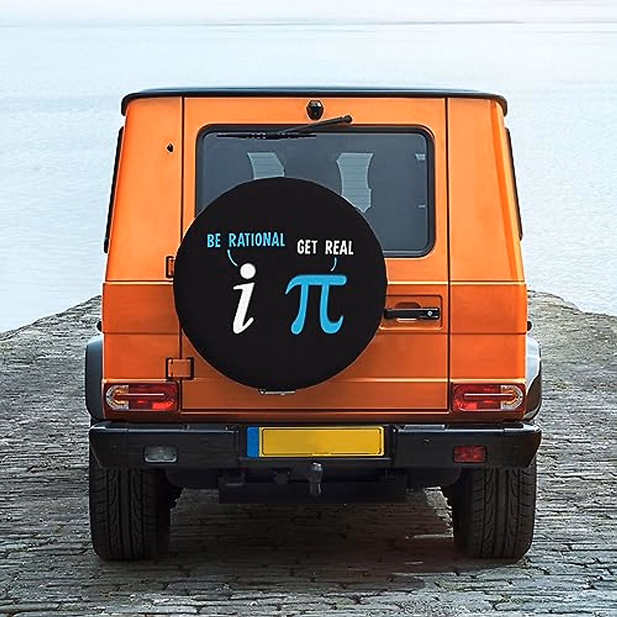 Get Real Be Rational,Funny Tire Cover Universal Fit Spare Tire Protector for Truck SUV Trailer Camper Rv