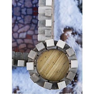 Wise Elk Toy Eagle Nest Castle Educational Gift Construction Set, Real Plaster Bricks, Gypsum Reusable Building Kit, 870 Piece