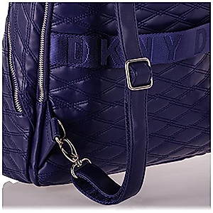 DKNY Quilted Softside Luggage, Deep Indigo, One Size