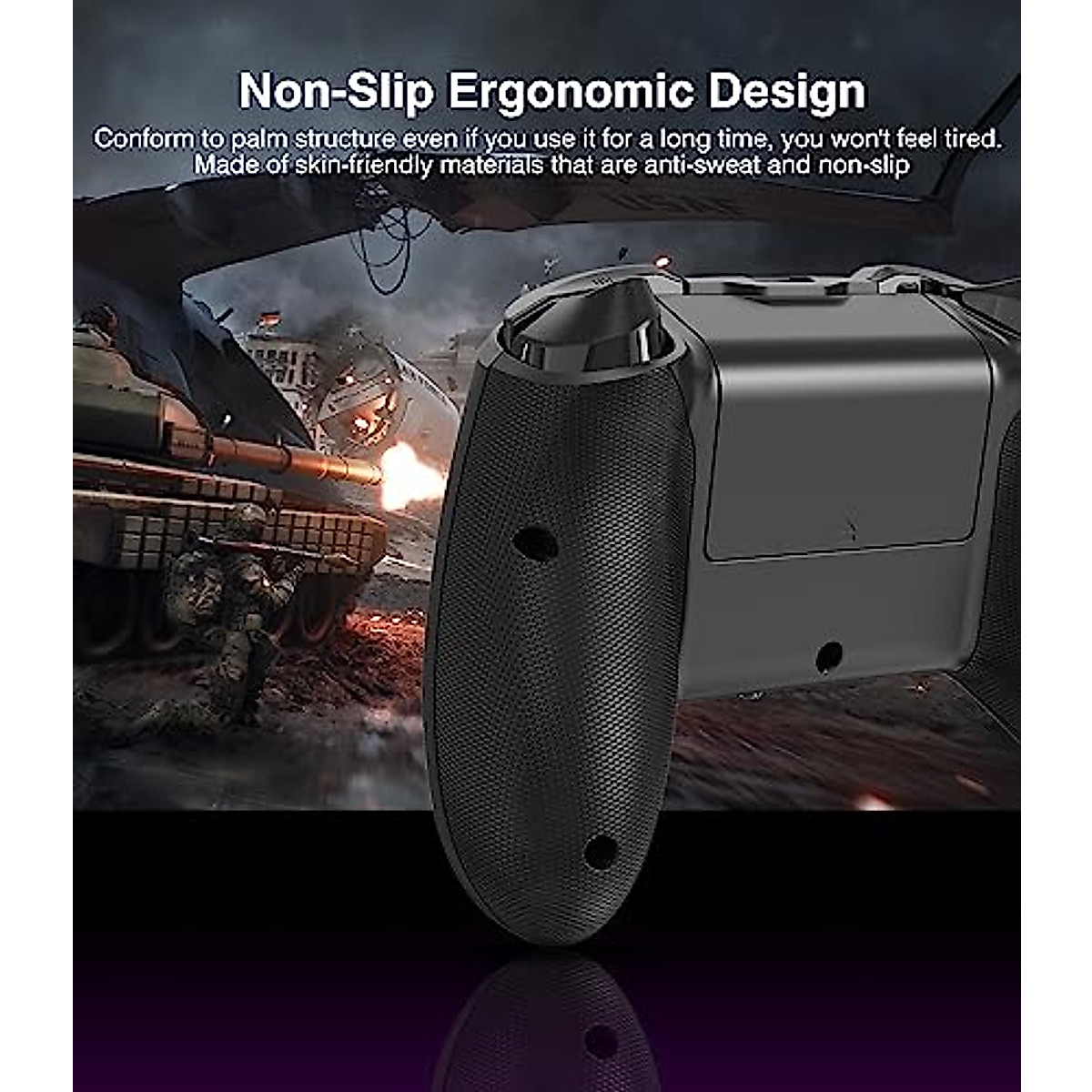 DOBE 𝙎𝙩𝙚𝙖𝙢 𝘾𝙤𝙣𝙩𝙧𝙤𝙡𝙡𝙚𝙧, Wireless Gaming Controller for Steam/Steam Deck/PC Windows/PS3, PC Gamepad with Adjustable Dual Vibration & Headphone Jack (Battery Required)