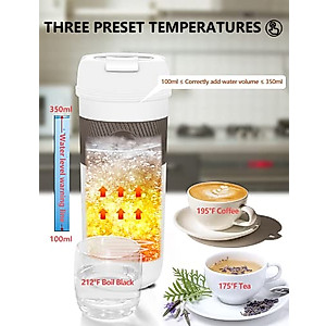 Portable Travel Electric Kettle, Mini Electric Tea Kettle for Boiling Water at Home Office Hotel and Travel, Small Electric Kettle Unique Gifts for Man Woman