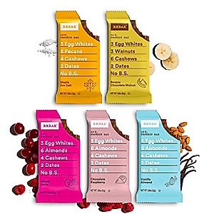 RXBAR Protein Bar, Variety Pack, 10 Flavors, 55oz Box (30 Bars)