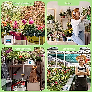 Upgraded DIY Automatic Drip Irrigation Kit, 15 Potted Houseplants Support, Indoor Watering System for Plants, with Digital Programmable Water Timer