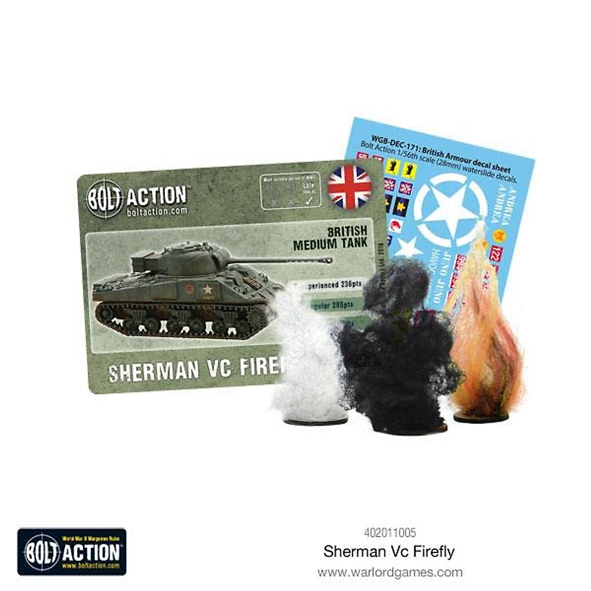 Bolt Action Sherman Firefly Vc 1:56 WWII Military Wargaming Plastic Model Kit