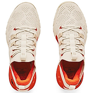 Under Armour Women's Project Rock 3 Training Shoe (White/Orange, us_Footwear_Size_System, Adult, Women, Numeric, Medium, Numeric_8)