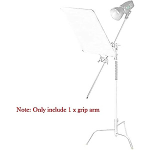 Soonpho 50 inch Extension Grip Crossbar Arm for Heavy Duty C Stand,Solid Boom Pole with 1/4 & 3/8 Thread for Softbox,Reflector,Umbrella,Flags, Diffusion and Other Studio Video Photography Equipment