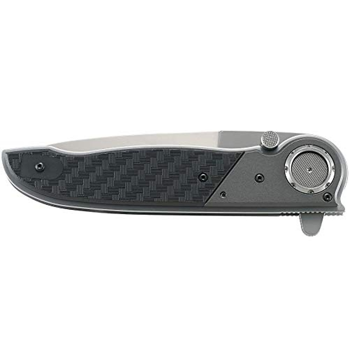 CRKT M40-15 EDC Folding Pocket Knife: Heavy Duty Everyday Carry, Spearpoint Blade with Veff Serrations, Flipper, Deadbolt Lock, Aluminum & GRN Handle, 4-Position Pocket Clip