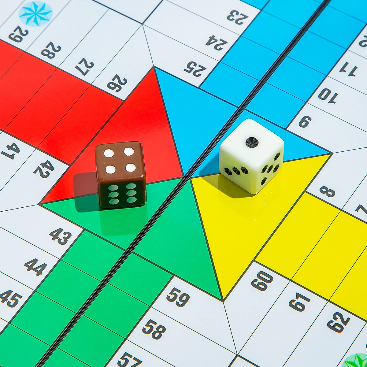 Ludo Magnetic Folding Travel Board Game Set - 9.75 Inches