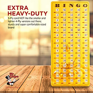 MR CHIPS Jam-Proof Master Board Bingo Card Slide with Shutters Plus Deck of Calling Cards