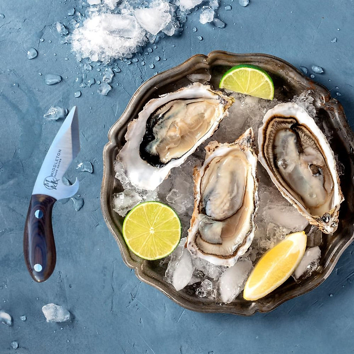 Middleton Made Knives Brew Shucker - Oyster Knife with Bottle Opener - Handmade Oyster Shucker - Oyster Shucking Knife - Made in the USA