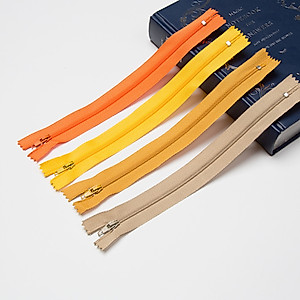 YAKA 60pcs 9 Inch Nylon Coil Zippers Sewing Zippers for Tailor Sewing Crafts (20 Color)