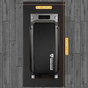 Signature Fitness High Density Home Gym Treadmill Exercise Bike Equipment Mat, 1/4" Thick, 36" x 78" (3 x 6.5FT)