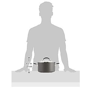 OXO Good Grips 10 Piece Cookware Pots and Pans Set, 3-Layered German Engineered Nonstick Coating, Stainless Steel Handle with Nonslip Silicone, Gray,Black