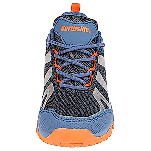 Northside Boy's Hiker, Hiking Shoe, Navy/Orange, 1 M US Little Kid