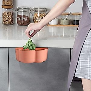 DOUBA Cloud Shape Kitchen Hanging Trash Can Desktop Clutter Collection Basket Cabinet Wall Bin Container ( Color : Black-JoJo's Bizarre Adventure1 , Size : 1pcs )