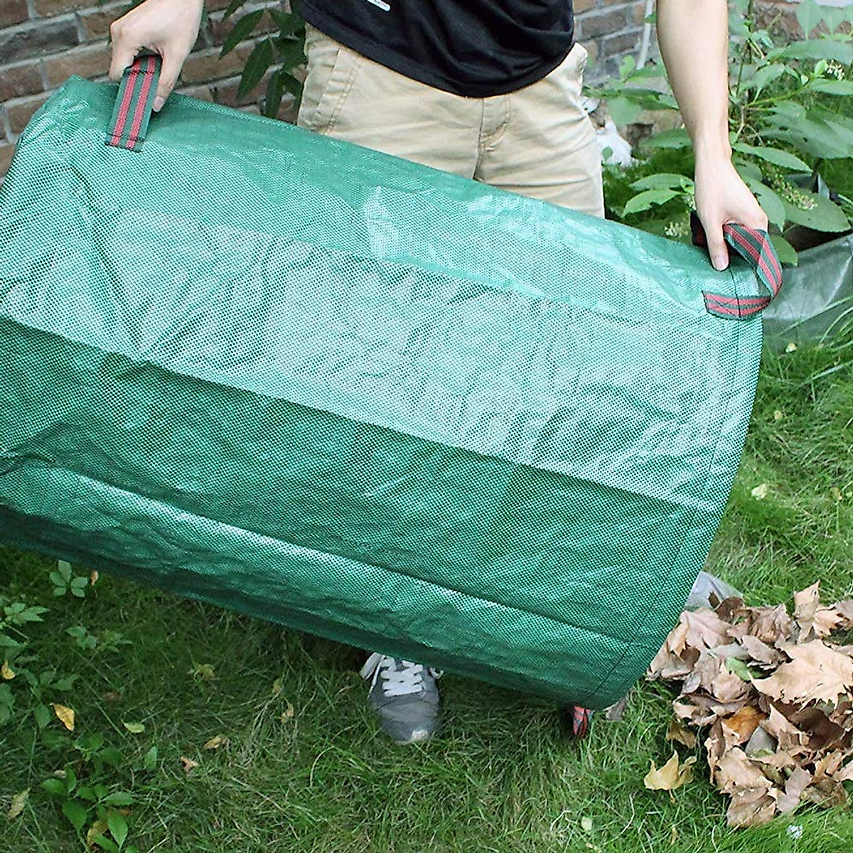 IME Reusable Gardening Lawn Leaf Bag, 272L, Green, 1 Count