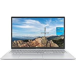 ASUS 2023 Newest Vivobook 17X Laptop, 17.3 Inch FHD Display, Intel Core i3-1220P Processor, 40GB RAM, 2TB SSD, Intel UHD Graphics, Fingerprint Reader, WiFi, Bluetooth, Windows 11 Home, Silver