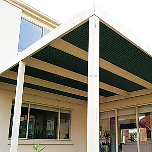 TANG Sunshades Depot 6x15' Ft Green Sunscreen Shade Fabric Roll 95% U*V Block Privacy Screen Windscreen Shade Cloth Mesh Fabric Raw Roll No Grommets for Outdoor Garden Plant Greenhouse Barn