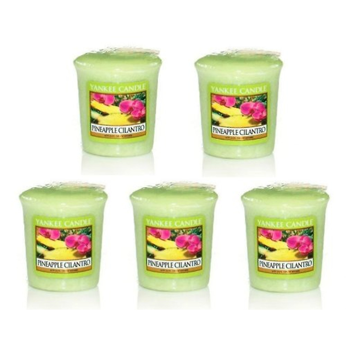 Yankee Candle Pineapple & Cilantro Scented Votive Sampler x 5 - New for 2013