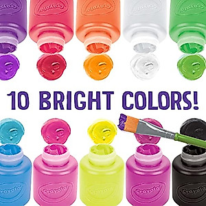 Crayola Washable Kids Project Paint - Neon (2oz), Arts & Crafts Supplies For Kids, Preschool & Kindergarten, Gifts, Ages 3+