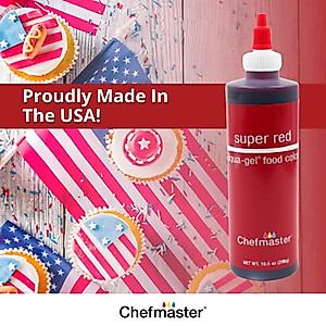 Chefmaster Liqua-Gel Food Color, 10.5-Ounce, Super Red