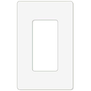 Leviton 80301-ST 1-Gang Decora Plus Wallplate Screwless Snap-On Mount, Light Almond, 20-Pack