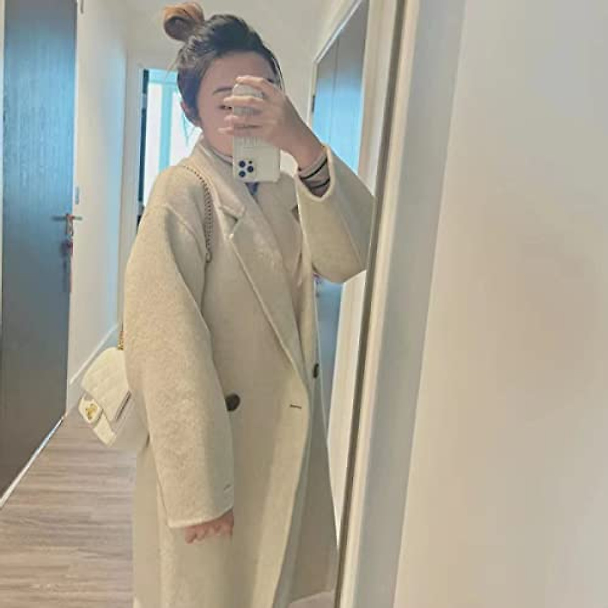 Designer Bags for Women,Adjustable Crossbody Bag Shoulder Bag Top-Handle Tote Bag Purse With Gift Box 02White