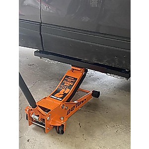 3 ton Steel Heavy Duty Low Profile Floor Jack with Rapid Pump - Orange