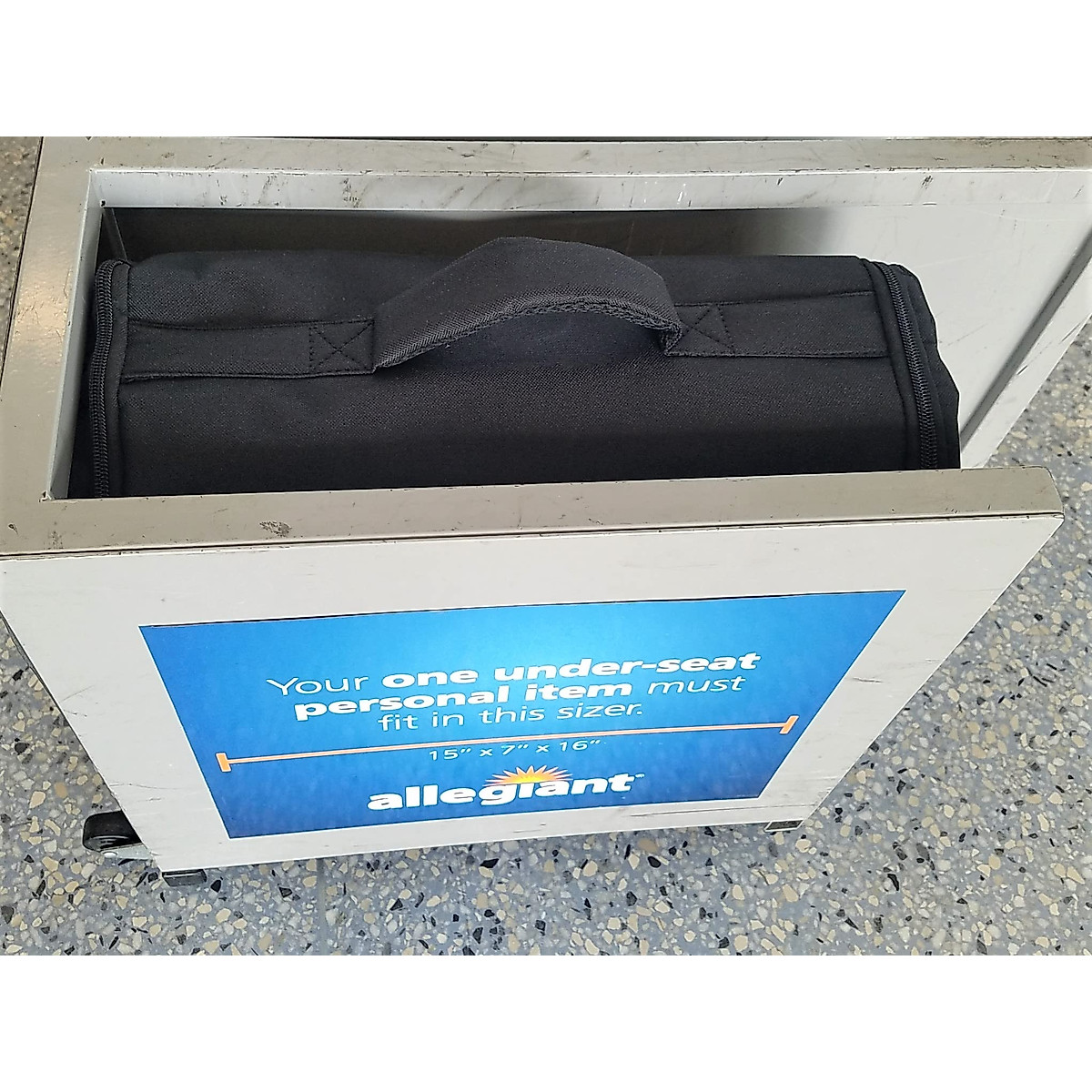 Allegiant Personal Item Bag Backpack 16x15x7 Blue
