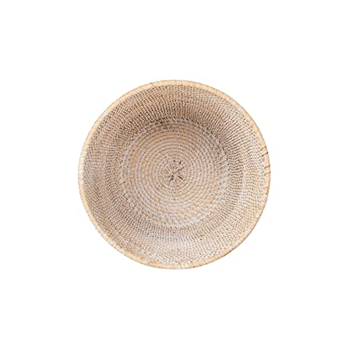 Kouboo Loma Round Rattan Paper Waste Basket (Latte)