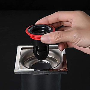 TERNCOEW Bath Shower Floor Strainer Cover Plug Siphon Sink Kitchen Bathroom Water Drain Filter Sink Strainer Small Holes, White