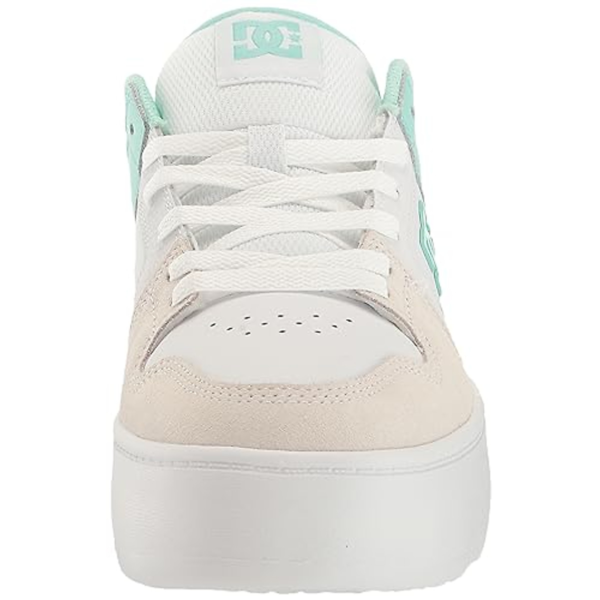 DC Women's Manteca 4 Platform Low Skate Shoe, Mint, 8.5