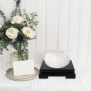 Cabilock Farmhouse Riser for Room Decor: Decorative Pedestal Stand Beautiful Pedestal Stand Uniquely Displays Your Decorations Rustic Bathroom Counter Tray and Kitchen Decor