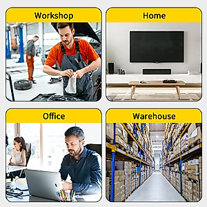 BERIGTTA 8 Outlet Metal Power Strip, Wall Mount Workshop Power Strip with Switch for Home, Office, School, Workshop and Industrial Environments, 15A 125V 1875W, 14AWG Power Cord (6FT)