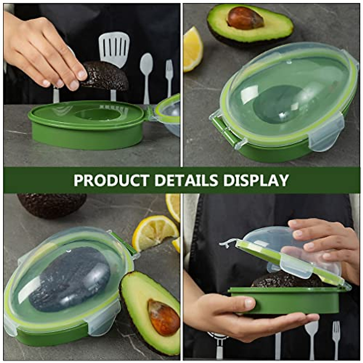 DOITOOL Avocado Keeper Reusable Avocado Storage Container individual Avocado Saver Avocado Holder Organizer for Refrigerator Fridge to Keep Avocado Fresh