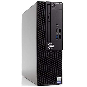 Dell OptiPlex 3050 PC Desktop Computer, Intel i5-6500 3.2GHz, 8GB RAM, 1TB HDD, Windows 10 Pro, 23.6 FHD LED Monitor, New 16GB Flash Drive, Wireless Keyboard & Mouse, DVD, WiFi (Renewed)