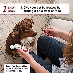 Pet Pain Away All Natural Dog Arthritis Pain Relief, Cat Pain Relief, Dog Pain Relief Anti Inflammatory, Dog Joint Pain Relief, Homeopathic Pain Reliever for Large and Small Dogs and Cats (2 oz)