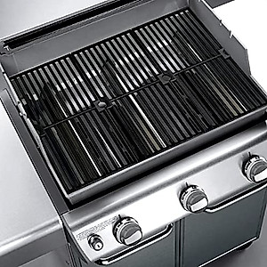 GGC Grill Grates Replacement for Brinkmann 810-8410-F, 810-2410-S, 810-2511-S, 810-2512-S, 810-8411-5, 810-9415-W and Others, 3 PCS Porcelain Coated Cast Iron Cooking Grate(17 3/4" x 8 15/16")