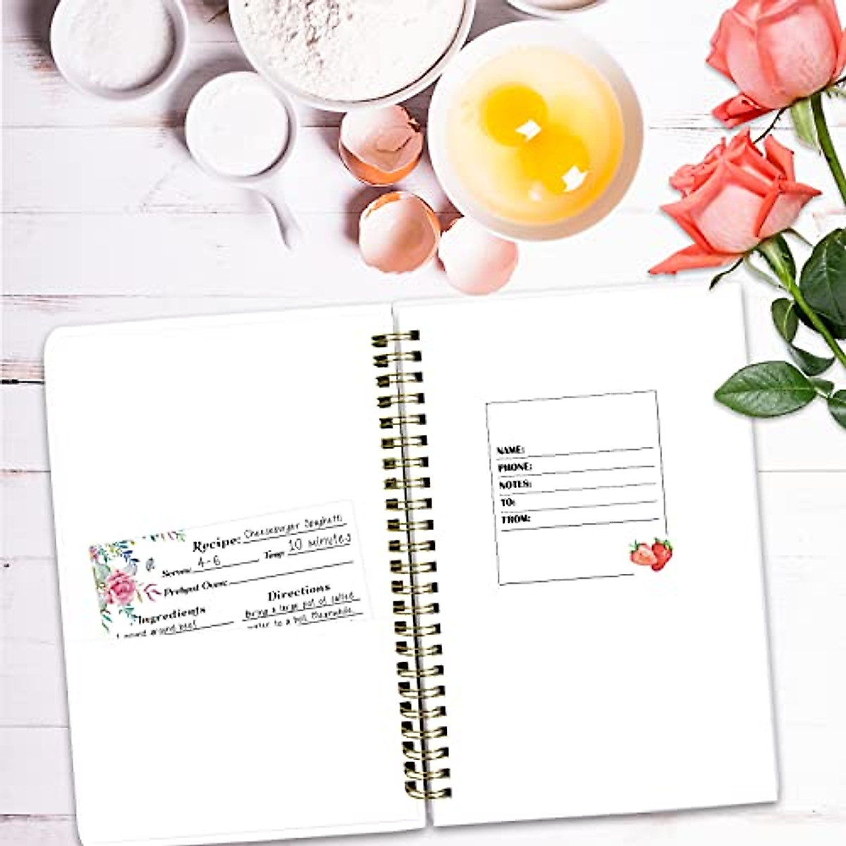 ceiba tree Blank Recipe Book to Write in Your Own Recipes Notebook Cookbook Journal 8.7" x 6.3" Gifts Ideas for Women Mom Wife 120 Pages