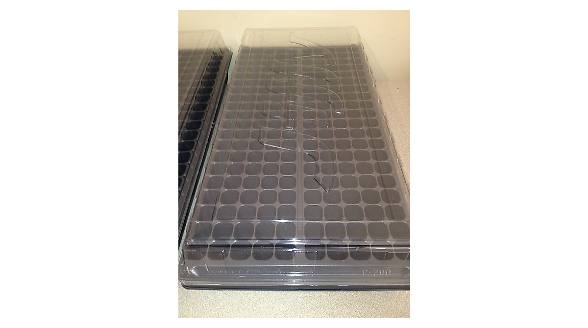 Seed Starting Kit: 2 Trays, 200 Cell Plugs & Humidity Domes