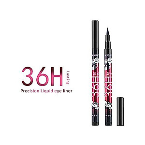 2pcs 36H Black Eyeliner Pencil Long Lasting Waterproof Liquid Eyeliner Pen Natural Eye Liner Makeup