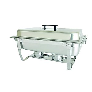 Thunder Group 8 quart full size folding stand chafer, stainless steel, comes in each