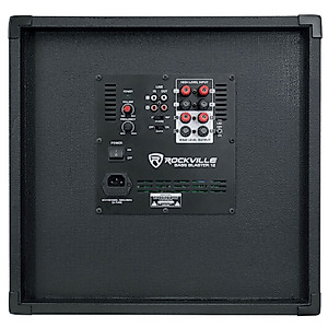 Rockville BASS Blaster 12 12" 800w Powered Home Audio Subwoofer Theater Sub, Black