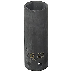 Sunex 2626 1/2-Inch Drive 13/16-Inch Extra Thin Wall Deep Impact Socket