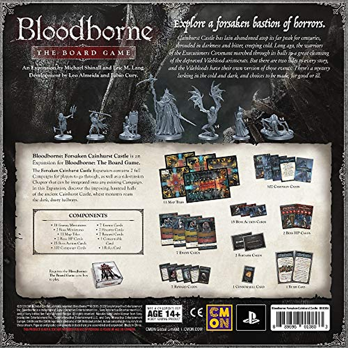 CMON Bloodborne The Board Game Forsaken Cainhurst Castle Expansion | Strategy Game | Cooperative Game for Adults and Teens | Ages 14+ | 1-4 Players | Average Playtime 60-90 Minutes | Made by CMON
