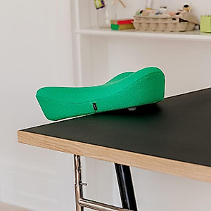 Varier Move Tilting Saddle Stool (Black Revive Fabric with Natural Ash Base)