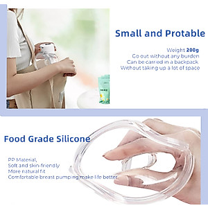 Bemawe Wearable Breast Pump, Electric Breast Pump Hands Free Wireless Breast Pump Portable Breastfeeding Pump Low Noise Painless Breast Milk Pump, LCD Display, 2 Modes & 9 Levels, S12, 24mm Flange