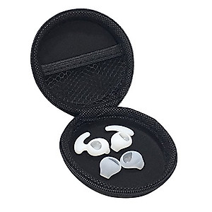 Ear Gels Earplugs Coverage for Samsung Galaxy S6/S6 Edge Stereo Headset Earphones, OCARLY Silicone Cover Ear Gels with Wing Anti Slip Sport Hook for SAMSUNG S6 S7 Edge Headphones 4 Pairs (white)