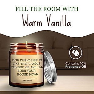 1OAK Vanilla Scented Candles - Friendship Candles Gifts for Women - Funny Gifts for Friends - Funny Candles for Women - Friendship Gifts for Women Friends - Funny Candles for Women Gift