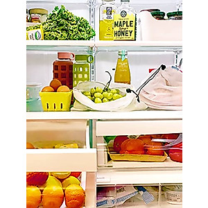 purifyou Set of 10 Reusable Produce Bags | Multipurpose Large (12x14), Farmers Market Bags, Washable Shopping Bags, Gift Bags, Storage for Fruits, Vegetables, Toys, Groceries, Kitchen & Home Organizer